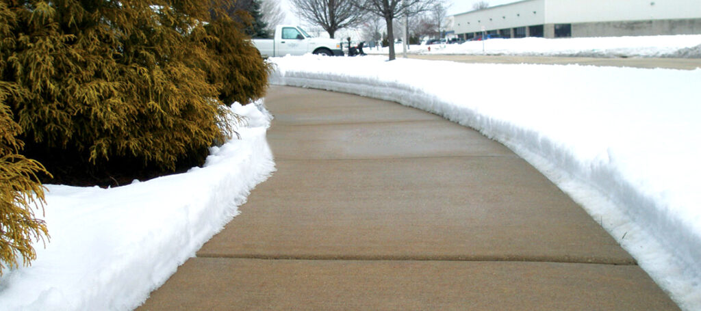 Ice Control for Walkways | Limitless Snow Removal